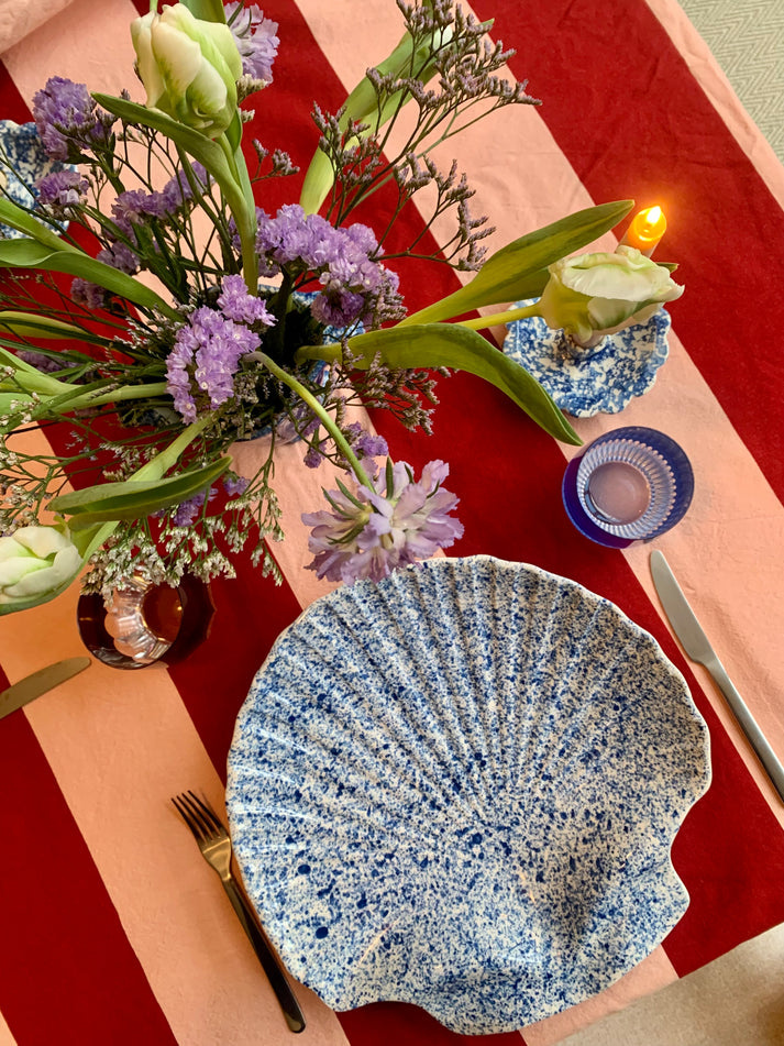 Large Blue Shell Platter Plate – Acquerello Home